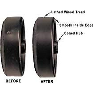 BSA Speed Wheels Lightly Lathed by Pinewood Pro for use on pine derby cars (set of 4)