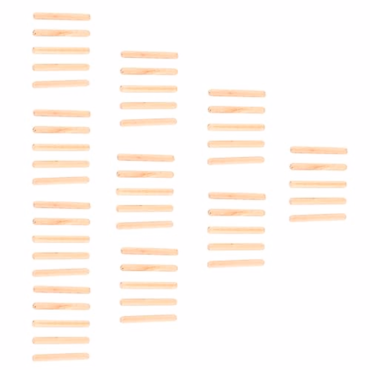 50Pcs Cabinet Drawer Round, M8 by 60Mm Dowels Kallax Dowels 101339 Fluted Wooden Craft Dowel Pins Rods (M6*50(50PCS))