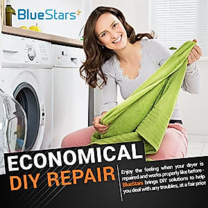 [UPGRADED] Ultra Durable 279816 & 3977767 & 3392519 & 3387134 Complete Dryer Kit by BlueStars - Compatible with Whirlpool Dryers - Replaces 3399693 WP3977767VP PS345113 AP6008325 WP3977393 3399848