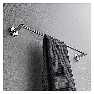 Towel BAR Rack Towel Rack Bath Single Towel Storage Rack Towel Bar,Wall Mounted Round Towel Rod Copper Polished Chrome Finish Towel Rail Holder for Bathroom or Kitchen/60Cm