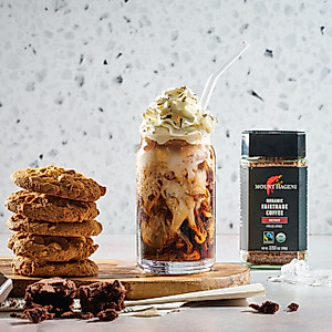 Mount Hagen 3.53oz Organic Freeze Dried Instant Coffee | Eco-friendly Coffee Made From Organic Medium Roast Arabica Beans | Organic, Fair-Trade Coffee Instant [3.53oz Jar]