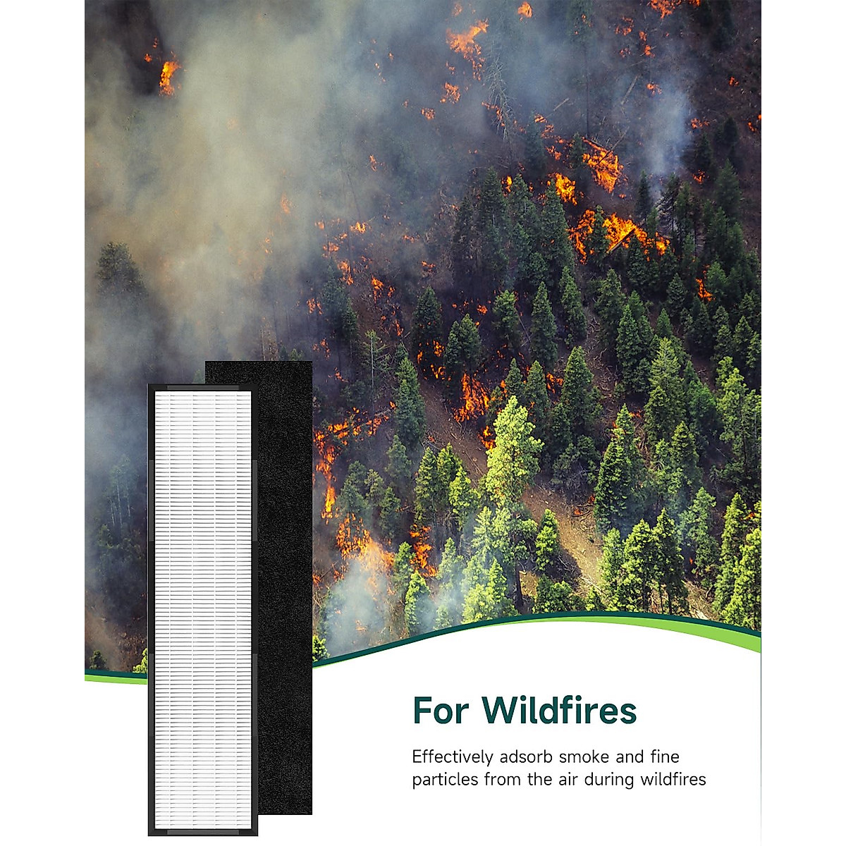 FLT5250PT Filter C Compatible with AC5250PT, AC5000E, AC5000, AC5300 Series Air Purifier, with Pet Pure Treatment, 2 True HEPA Filters & 8 Carbon Filters