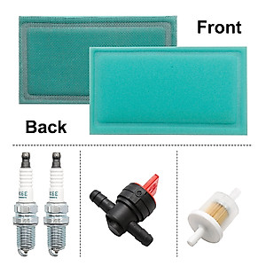 Air Filter & Oil Filter Set Replacement for BS 499486 808656 691035 John Deer L120 Poulan 18-26HP L111 L118 LA130 LA140 LA140 LA150 D130 D140 GY21056