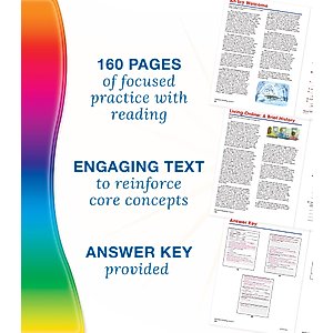 Spectrum Reading Comprehension Grade 8, Ages 13 to 14, 8th Grade Workbooks, Nonfiction and Fiction Passages, Analyzing and Summarizing Story Structure Using Context Clues and Citations - 160 Pages