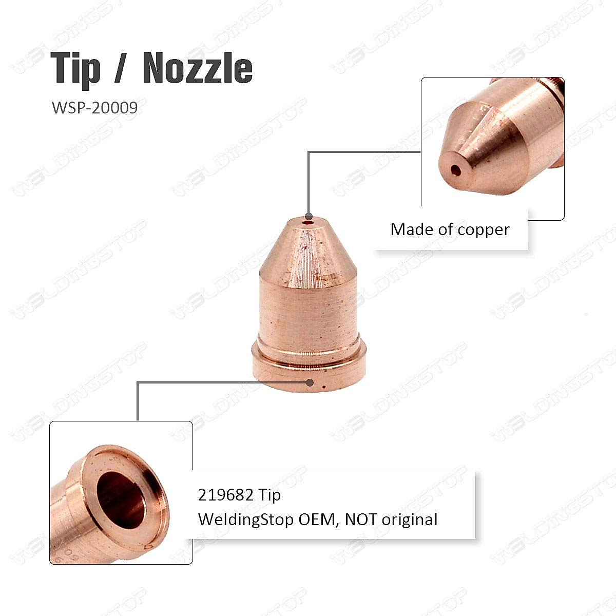 Plasma Cutting Electrode 212724 Tip 219682 Shield Cup 212736 for Miller ICE-100T/TM Cutter Torch 25pcs