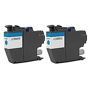 SuppliesMAX Compatible Replacement for Brother MFC-J5830/J5930/J6535/J6935DW Cyan Super High Yield Inkjet (2/PK-1500 Page Yield) (LC-3029C_2PK)