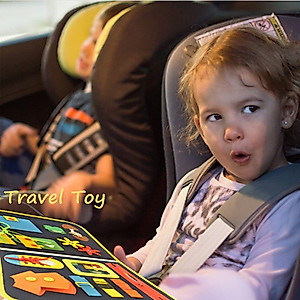 Yemmert Toddler Busy Board Toys,Montessori Busy Board Toy for 1 2 3 4 5 6 Year Old,Toddler Toys Age 1-2,Preschool Fine Motor Educational Travel Learning Toys for Toddlers 1-3