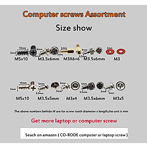 310pcs Motherboard Standoffs Screw, PC Computer Screws Kit Set for Mainboard, Hard Drive HDD, Case, Fan, Power Graphics,CD-ROM