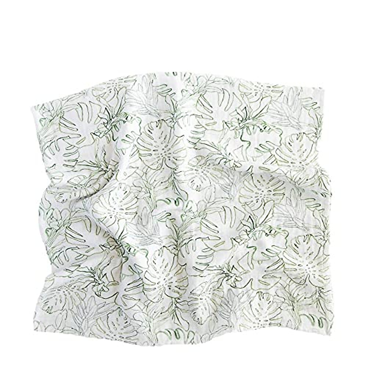 Red Rover Kids Cotton Muslin Swaddle - 47”x 47”- 100% Cotton – Machine Washable – Softer with Every Wash – Playful Designs -Soft, Breathable & Lightweight – Unisex (Jungle Leaf)