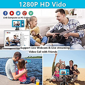 Digital Cameras for Photography Digital Camera, Compact Digital Cameras FHD 1280P 48MP with 16X Digital Zoom, Portable Mini Camera for Photography with 32G SD Card Vlogging Camera