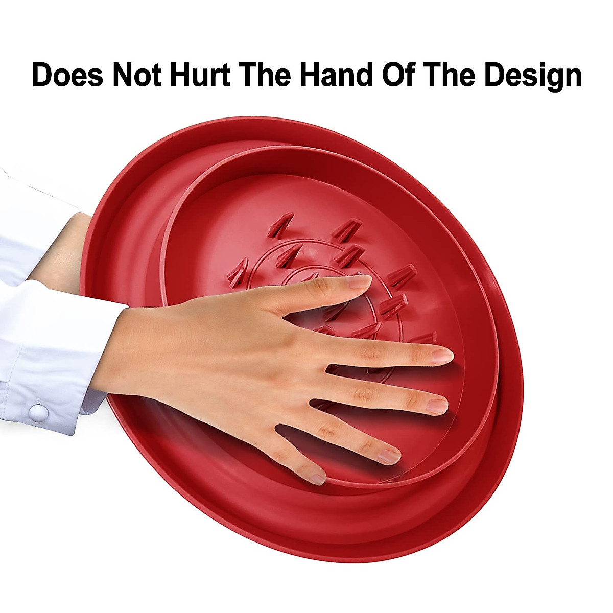 GUEZASE Chicken Shredder Tool, Meat shredder, Suitable for Pulled Chicken, Meat Shredder Tool with Non-Skid Base, Dishwasher Safe BPA free Chicken shredder pro 10.5" (Red)