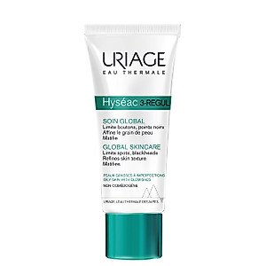 URIAGE Hyseac 3-REGUL Global Skincare 1.35 fl.oz. | Mattifying Moisturizer & Pore Minimizer for Oily to Combination Skin Prone to Acne that Promotes the Elimination of Spots, Blackheads and Shine