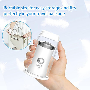 Electric Portable Bidet, LLest Rechargeable Handheld Travel Bidet, 4 Pressure Options Toilet Bidet Sprayer with Travel Bag for Personal Cleaning, Essentials for Postpartum/Perineal/Hemorroid Care