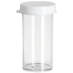 Plastic Snap Cap Vials : 9 Drams (1" x 2 5/8") Pack of 10