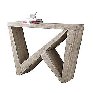 YGCBL Office Desk,Decorative Table,Articles Porch Table American Solid Wood by The Wall Long Strip Narrow Table Modern Minimalist Several Decorative Table,Wood Grain,120Cm