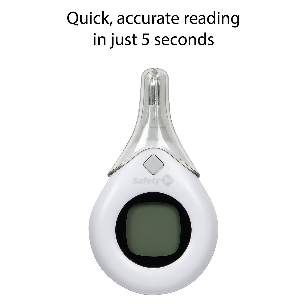 Safety 1st 5 Second Read Rectal Thermometer, Quick, Accurate Reading in just 5 Seconds, Grey