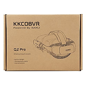 KKCOBVR IR Battery Elite Head Strap with 10000mAh Power Pack Compatible with Meta/Oculus Quest 2 Accessories, Buit-in Ir Illuminator Tracking in Dark