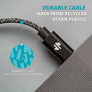 Ampere USB-C Watch Charger - USB C Travel Cable Compatible with Apple Watch Series Ultra/9/8/7/6/5/4/3/2/1/SE (Black)