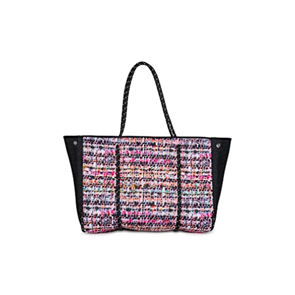 Haute Shore - Greyson Coco Neoprene Tote Bag w/Zipper Wristlet Inside, Black, One_Size