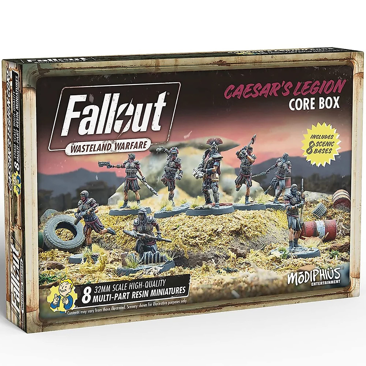 Modiphius Entertainment Fallout Wasteland Warfare: Caesar's Legion Core Box - 8 Figure Set, RPG