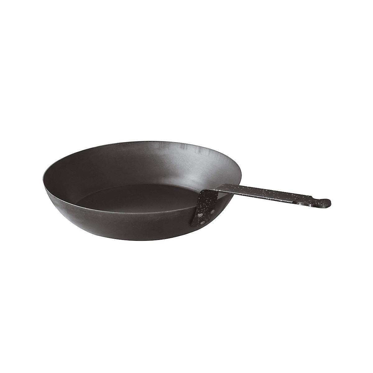 BelleVie Black Carbon Steel 16-gauge Browning Frying Pan, Dia 11" x H 2""