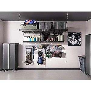 NewAge Products Pro Series White 2'. x 4'. Wall Mounted Steel Shelf, Garage Overheads, 40405