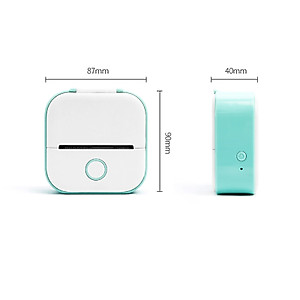 gemdwpw Snapprint Portable Printer, Printpod, Mini Photo Sticker Printer, Print Pod, Mini Sticker Portable Printer for School-White||4* Pod Roll