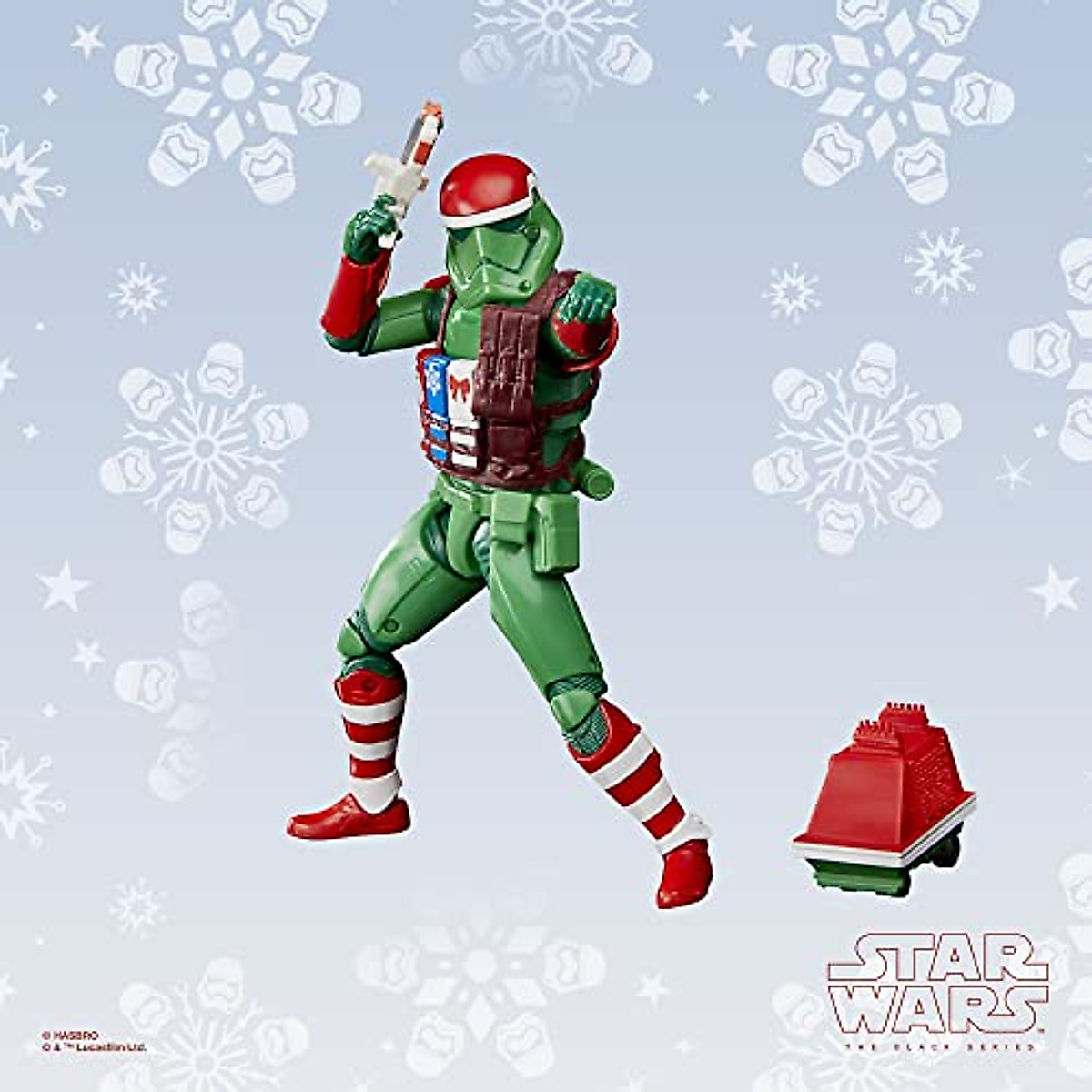 STAR WARS The Black Series First Order Stormtrooper (Holiday Edition) and Mouse Droid Toys, 6-Inch-Scale Holiday-Themed Collectible Figures (Amazon Exclusive)