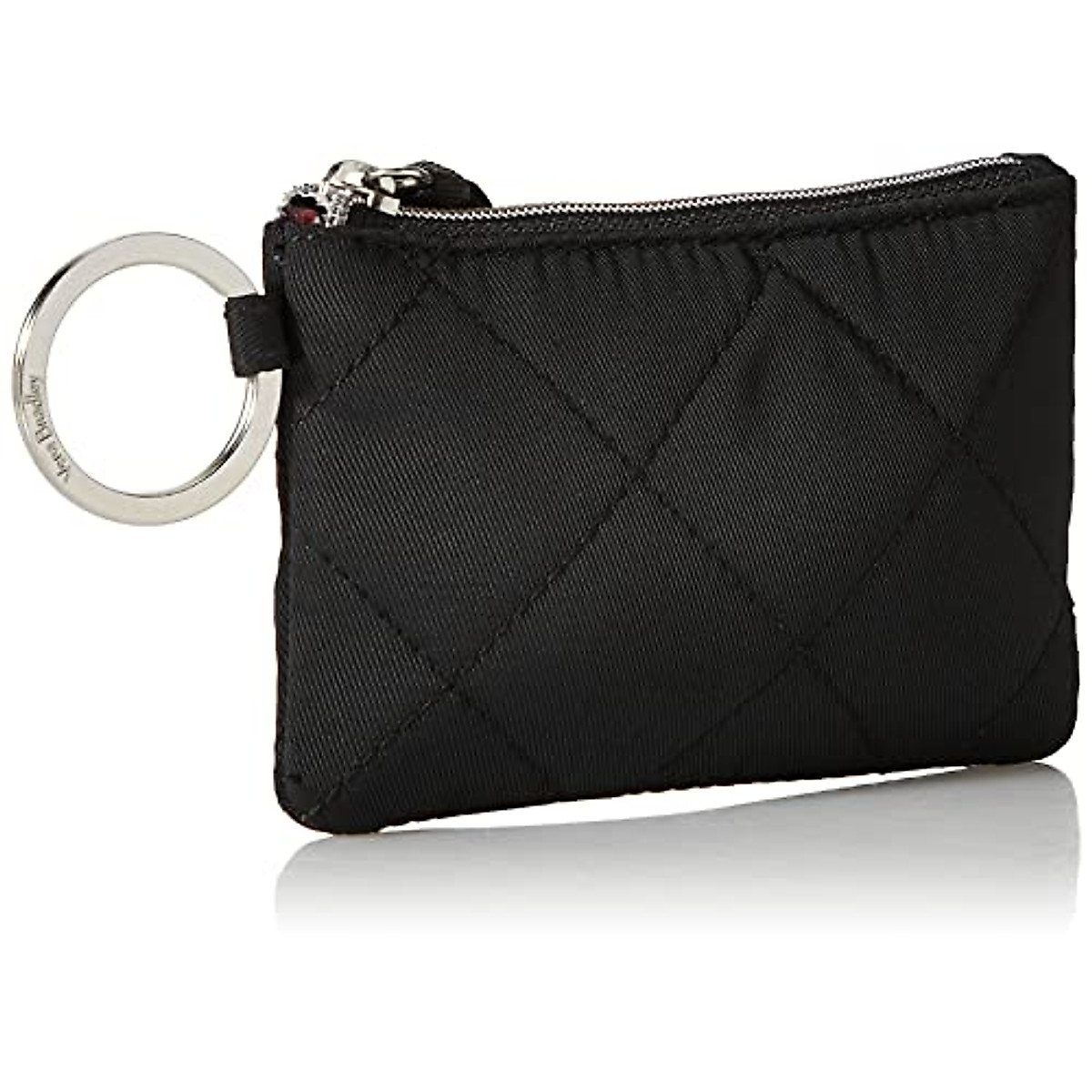 Vera Bradley Women's Performance Twill Zip ID Case Wallet, Black, One Size