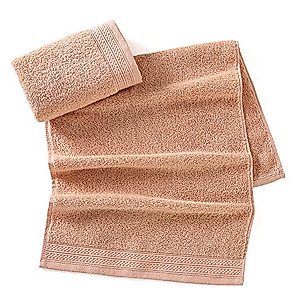 sense gnosis Pink Hand Towels Set of 2 100% Terry Cotton Towel Super Soft Highly Absorbent Decorative Hand Towels for Bathroom 13" X 29"