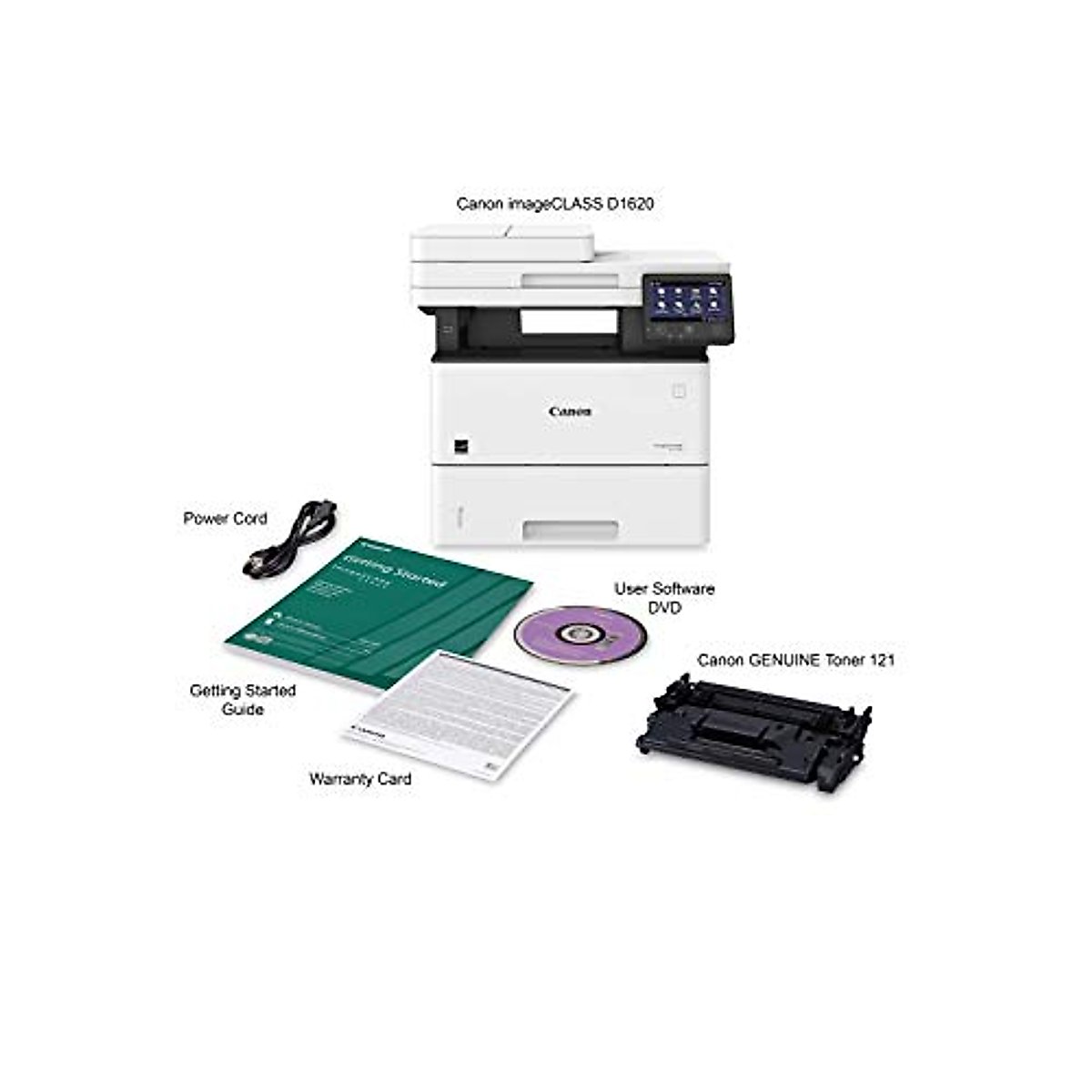 Canon imageCLASS D1620 (2223C024) Multifunction, Wireless Laser Printer with AirPrint, 45 Pages Per Minute and 3 Year Warranty, Amazon Dash Replenishment enabled, 17.8" x 19.5" x 18.3"