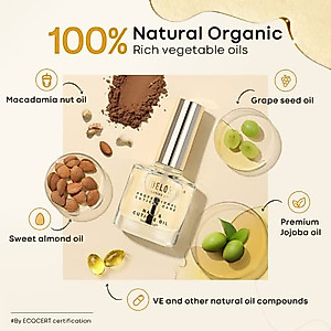 modelones 15ml Gel Top Coat & Base with Cuticle Oil Set, 3Pcs Gel Nail Polish Cuticle Protectors Kit No Wipe Gel Base Gloss Top Coat & Nail Oil for Dry and Damaged Cuticles Nail Treatment