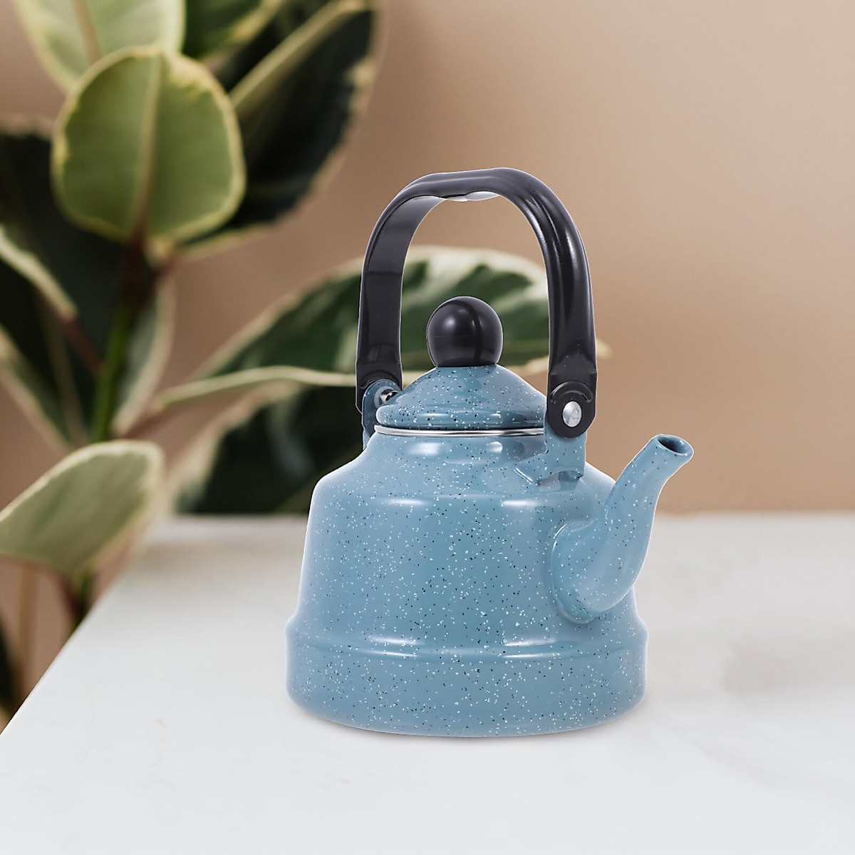 IMIKEYA Enamel Water Kettle Vintage Stovetop Teapots 1.1l Enameled Teapots Heating Water Kettle Large-capacity Coffee Pots for Home Kitchen Cookware Supplies Green