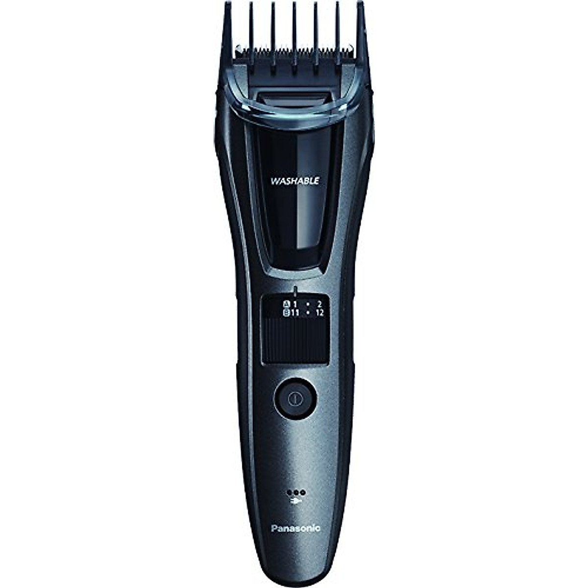 Panasonic Hair and Beard Trimmer, Men's, with 39 Adjustable Trim Settings and Two Comb Attachments for Beard and Hair, Corded or Cordless Operation, ER-GB60-K, Black