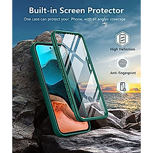 FNTCASE Samsung Galaxy S23+ 5G: Translucent Drop Proof Protection Phone Case | Dual Layer Rugged TPU Bumper Cover