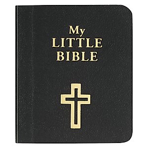 My Little Bible 2” Standard Edition - Selections of Key Verses From Every Book, Tiny Palm-size OT NT Scripture for Ministry Outreach, Classic 1769 KJV Text, 2" x 2.5”, Black