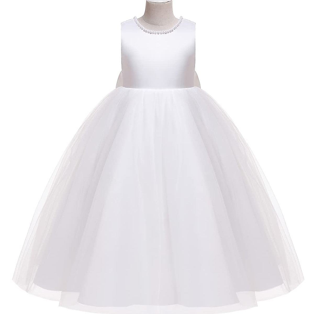 Jup'Elle Toddler Girl Tutu Dresses Wedding Birthday Party Flower Girls Baby Princess Dress Floor Length Size 7t