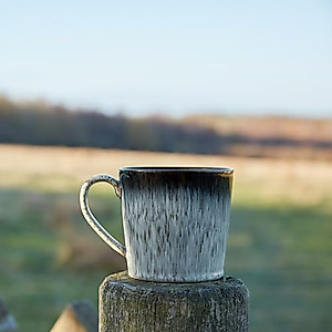 Denby Halo Heritage Mug Set of 2, Black, Grey, 199048280, 390 milliliters