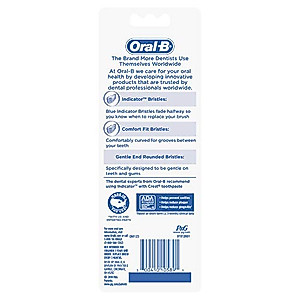 Oral-B Indicator Contour Clean Toothbrushes, Medium, 4 Count, Extra Value Pack (Color May Vary)