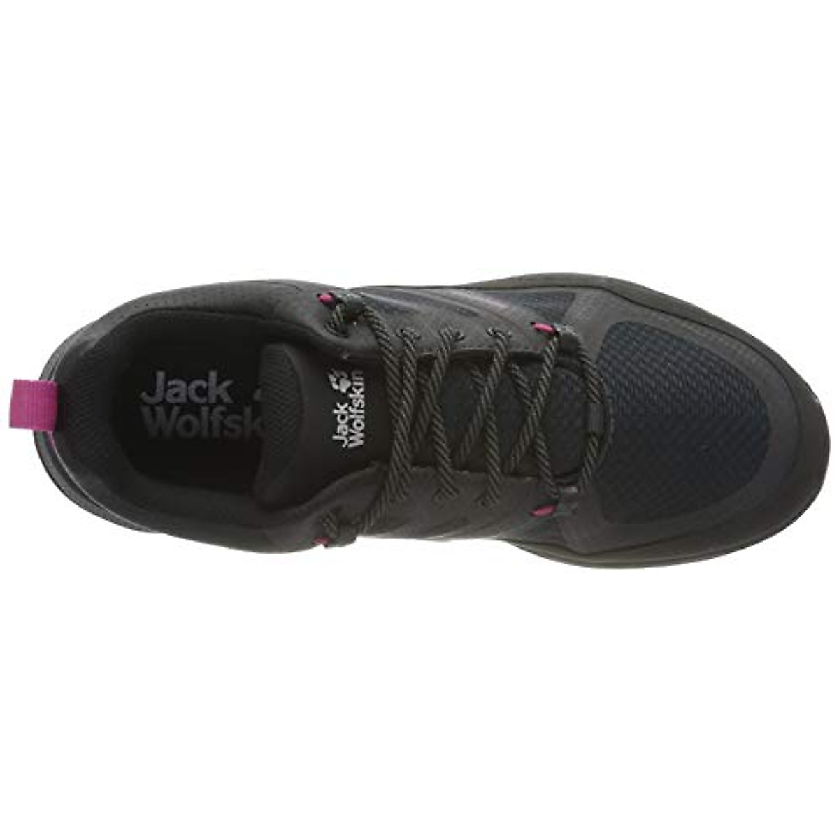 Jack Wolfskin Women's Force Striker Texapore Low Hiking Shoe Boot, Phantom/Pink, 10.5