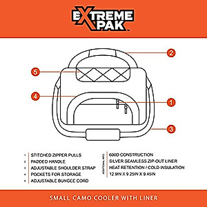 Extreme Pak JX Swamper Small Camo Cooler Bag (13"- SM)