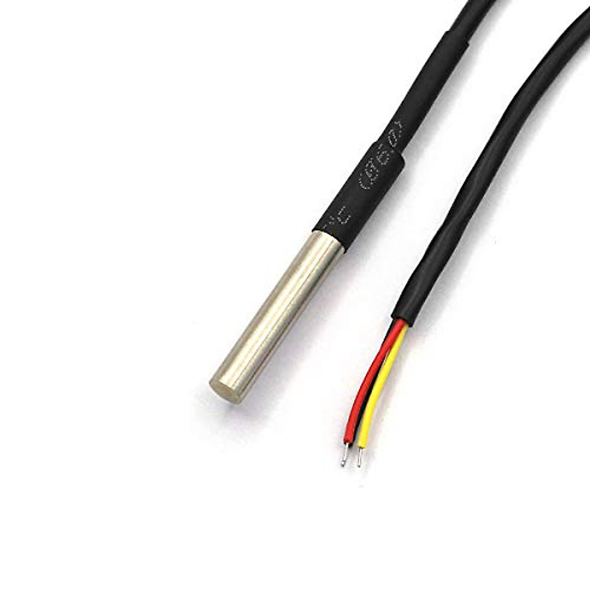 V TELESKYV TELESKY DS18B20 Temperature 6.6Ft Sensor Waterproof Temperature Sensor with Digital Thermal Stainless Steel Tube Probe for arduino 5 Pcs