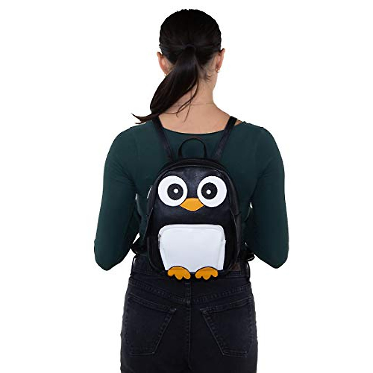 Sleepyville Critters - Mini Penguin Backpack in Vinyl Material