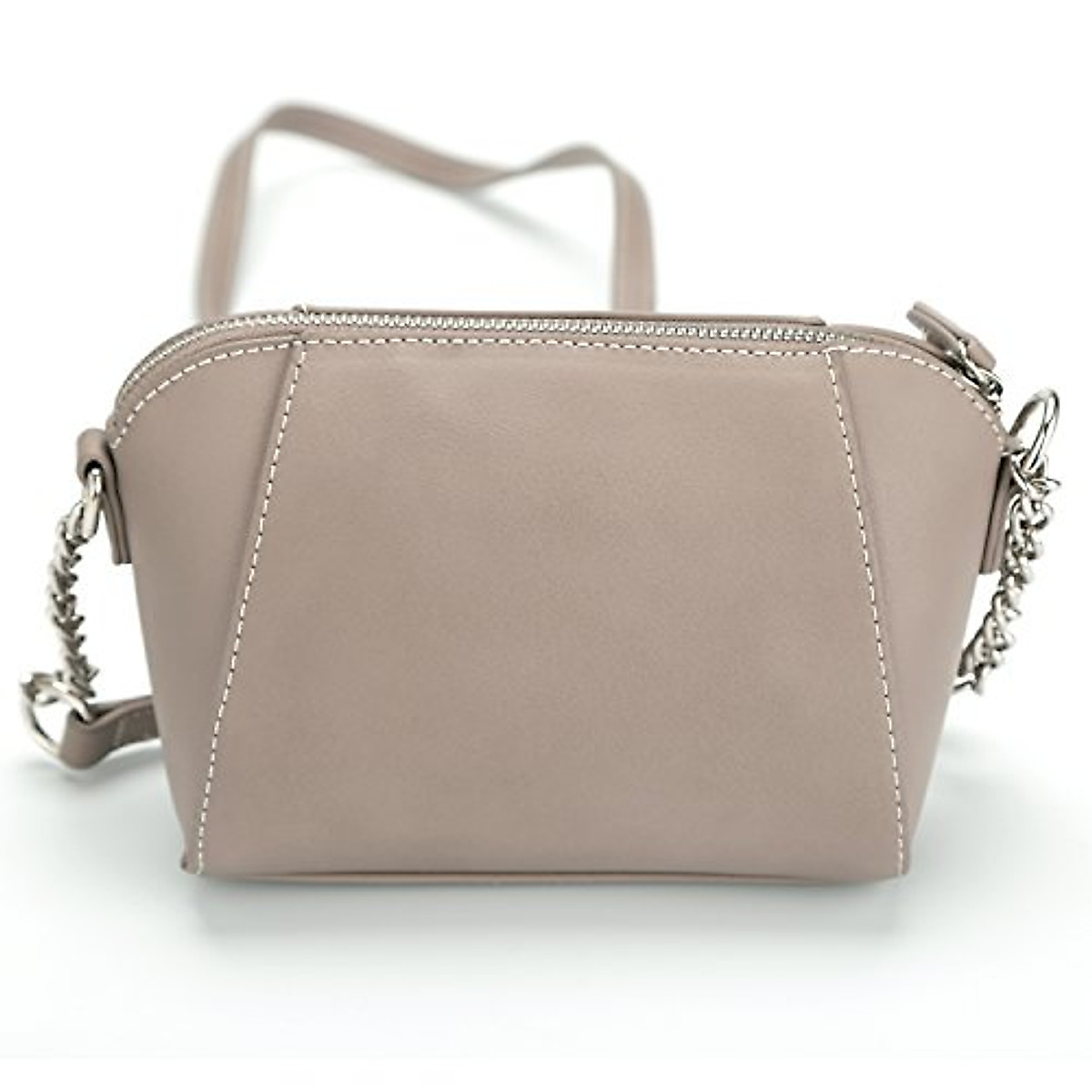 DAVID - JONES INTERNATIONAL. Lightweight Crossbody Phone Bag for Women, Small Shoulder Bag Cell Phone Wallet Purses and Handbags with Chain Strap,Vegan Leather Camel Purse