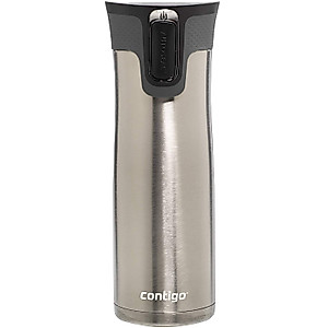 Contigo West Loop Stainless Steel Vacuum-Insulated Travel Mug with Spill-Proof Lid, Keeps Drinks Hot up to 5 Hours and Cold up to 12 Hours, 24oz Steel