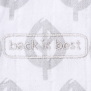 HALO Sleepsack, 100% Cotton Muslin Wearable Blanket, Swaddle Transition Sleeping Bag, TOG 0.5, Grey Tree Leaf, X-Large, 18-24 Months