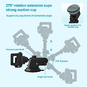 TOPENKE Wireless Car Charger for Z Fold 4 Car Mount, 15W Dual Coils Fast Charging Auto-Clamping for Air Vent & Dashboard, Compatible for Galaxy Z Fold 4/Z Flip 4/3/S23 Ultra, iPhone 14 Series or More