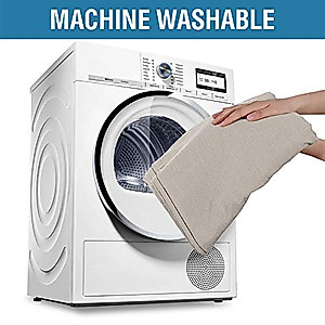 H.VERSAILTEX Linen Textured Table Cloths Rectangle 60 x 120 Inch Premium Solid Tablecloth Spill-Proof Waterproof Table Cover for Dining Buffet Feature Extra Soft and Thick Fabric Wrinkle Free, Taupe