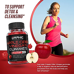 Apple Cider Vinegar Gummies - 1000mg -Formulated to Support Weight Loss Efforts, Normal Energy Levels & Gut Health* - Supports Digestion, Detox & Cleansing* - ACV Gummies W/ VIT B12, Beetroot
