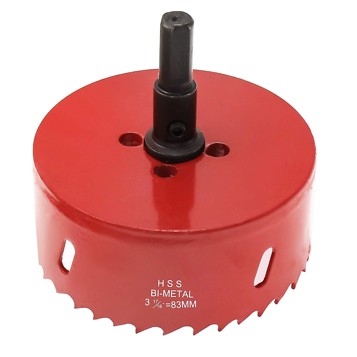 Hordion 83mm/3 1/4 inch Hole Saw Bi-Metal Saw Drilling Tool with Twist Drill Bit & L Hex Wrench for Cornhole Boards Wood Plasterboard Plywood Plastic